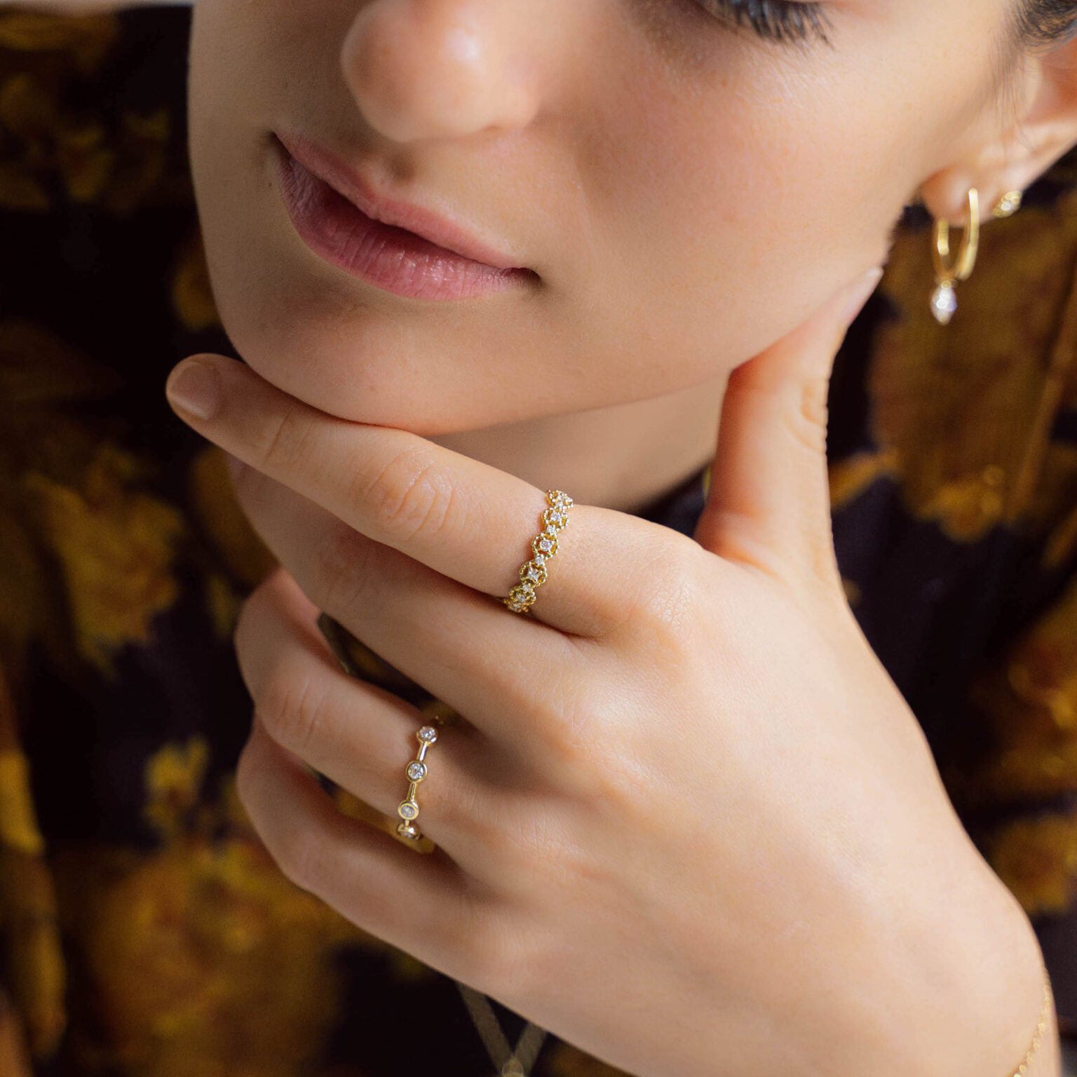 Anello Arabesque - Fàbera | Diamanti lab grown e oro etico 18k